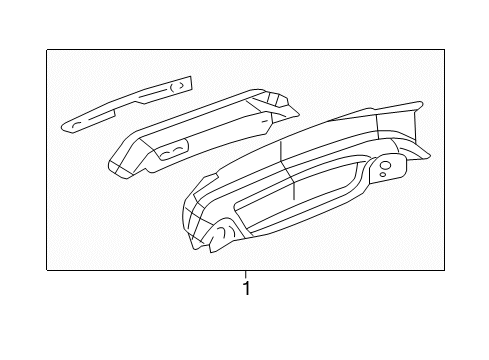 91112FJ111 - Genuine Subaru GARNISH ASSY FENDER LH
