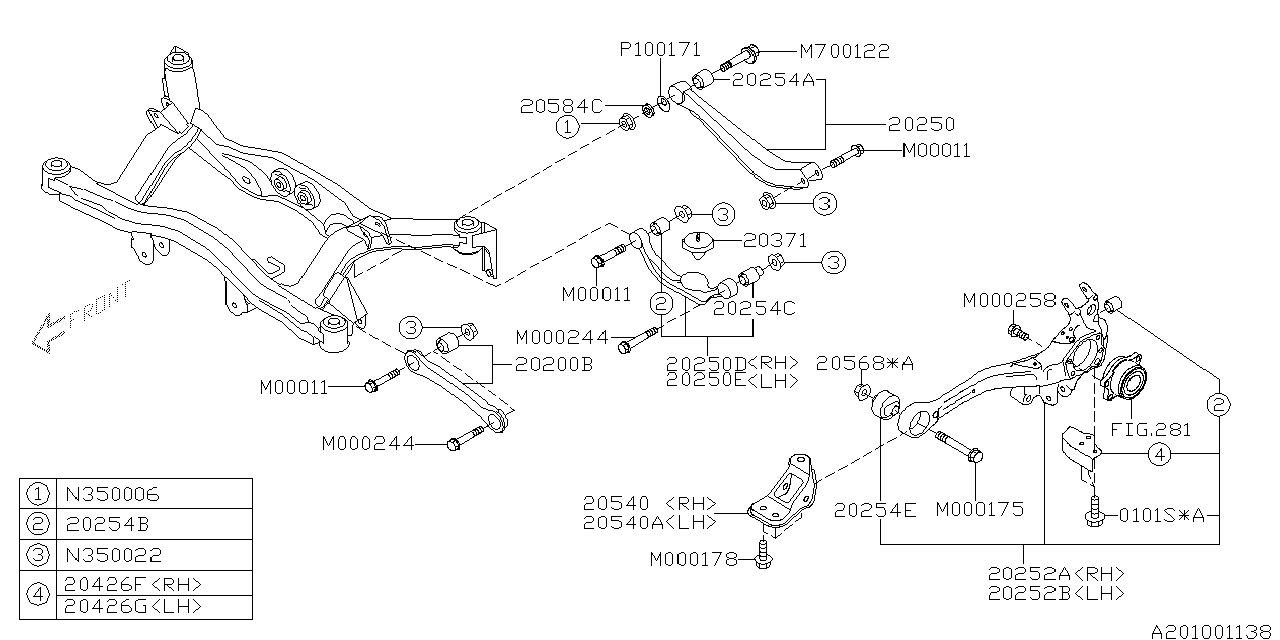 31728AA180 - Genuine Subaru STRAINER ASSY-OILTM
