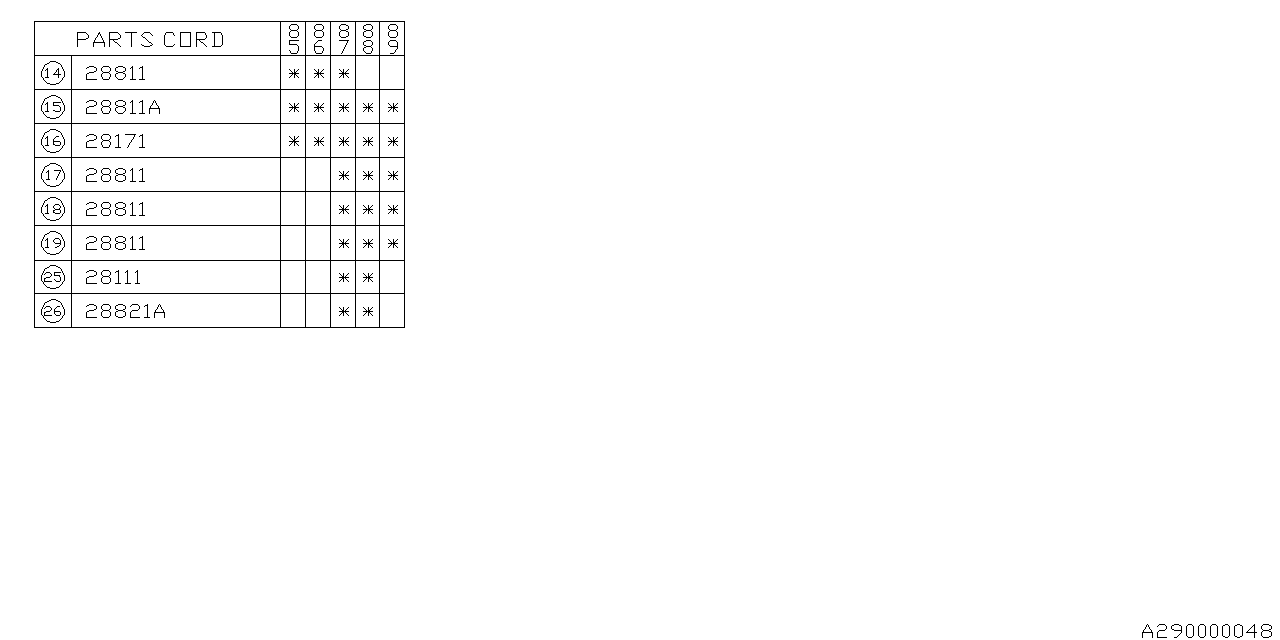 99071AD690 - Genuine Subaru HOSE VACUUM