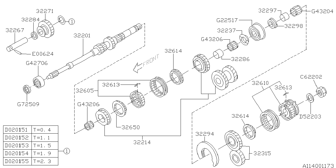 22627AA170 - Genuine Subaru SENSOR ASSY PRESSURE