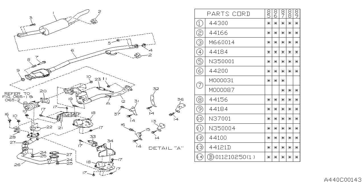 86640XA01A - Genuine Subaru NOZZLE&HOSE ASSY WAG