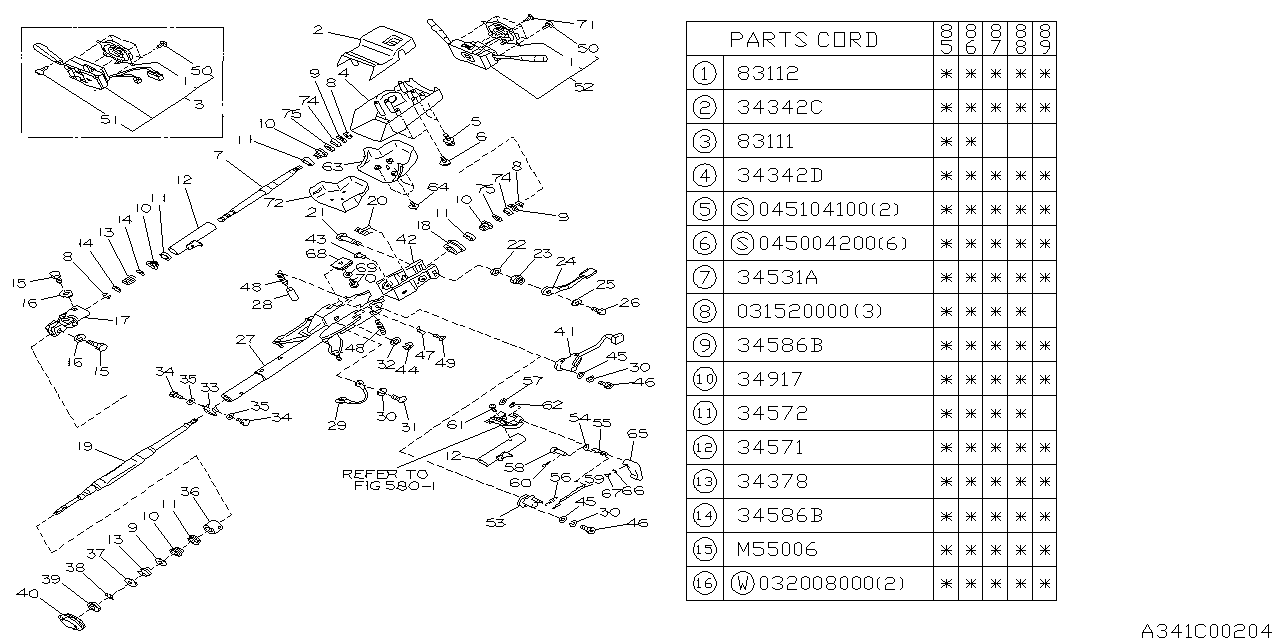 72131YC021 - Genuine Subaru SERVO MOTOR