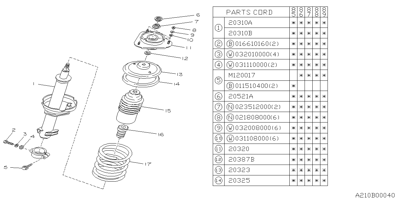 11039AB122 - Genuine Subaru PT040299 CYLINDER HEAD ASSY