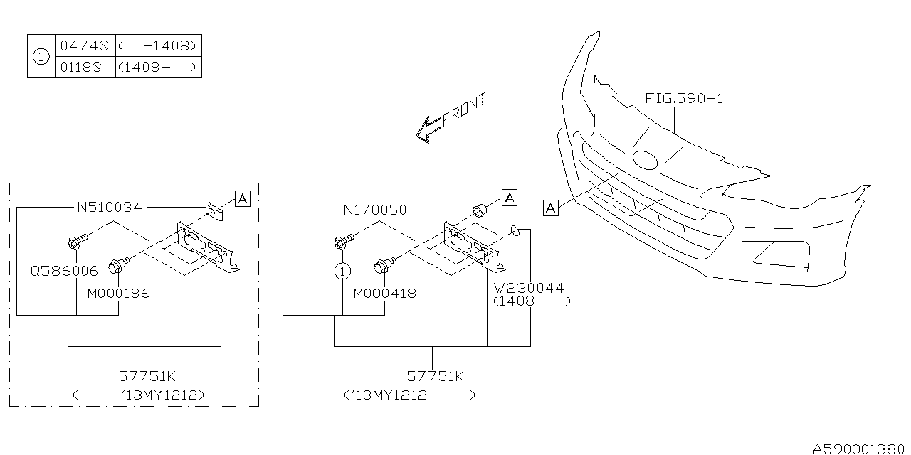 901000418 Genuine Subaru Bolt FLG M6