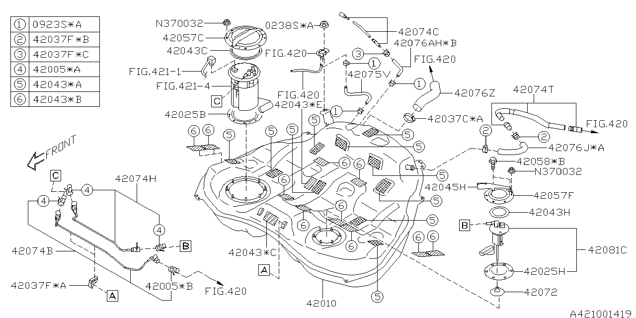42074AJ13A Genuine Subaru Tube Assembly Vent
