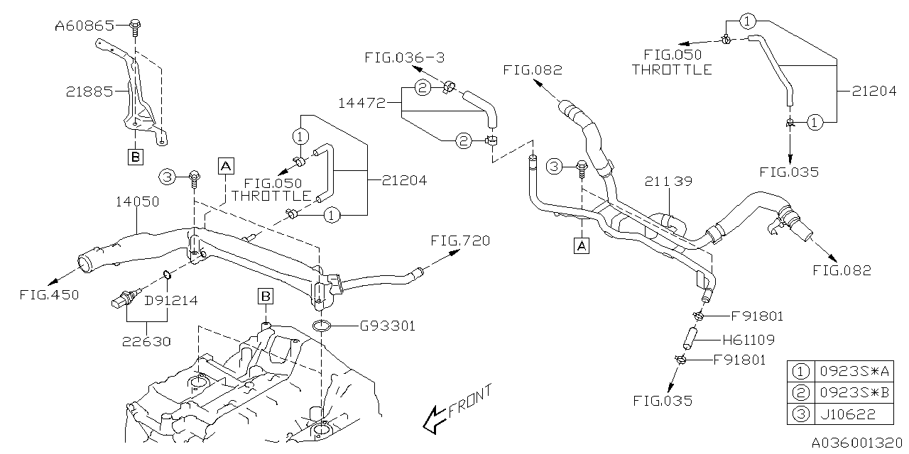 21139AA270 Genuine Subaru Pipe Assembly Water Tank