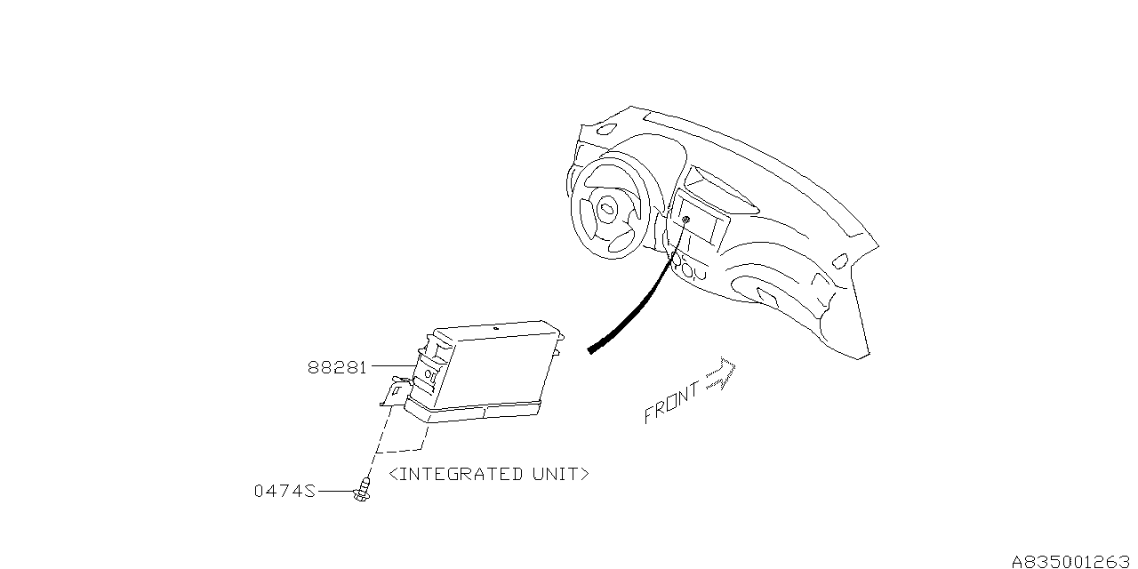 88281FG560 Genuine Subaru Multifunction Control Module