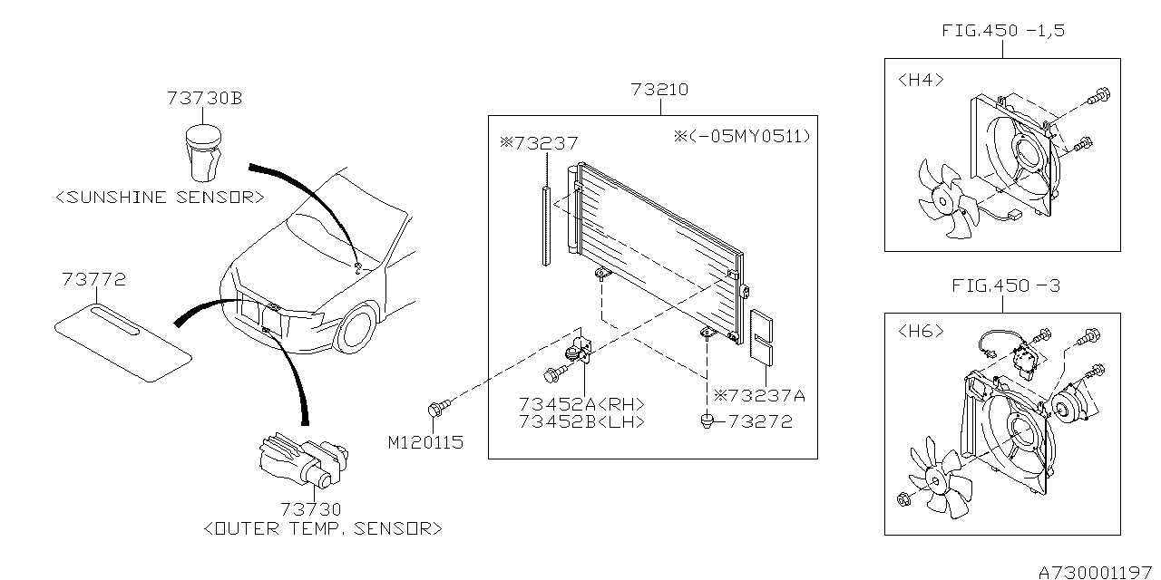 73730AG00A - Genuine Subaru SENSOR ASSY