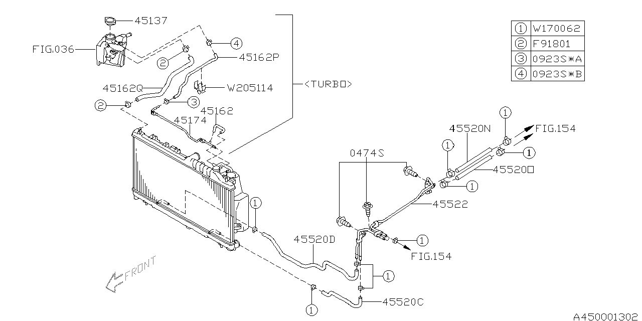 45522AG00A - Genuine Subaru PIPE ATF COMPLETE