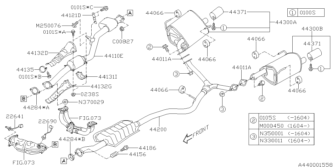 22641AA670 - Genuine Subaru SENSOR ASSY AIR/FUEL RATI