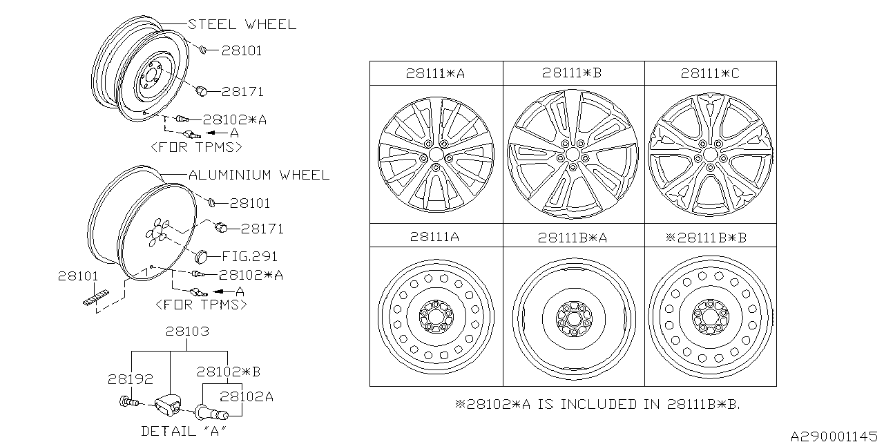 28111FL02A - Genuine Subaru DISC WHEEL AL 18