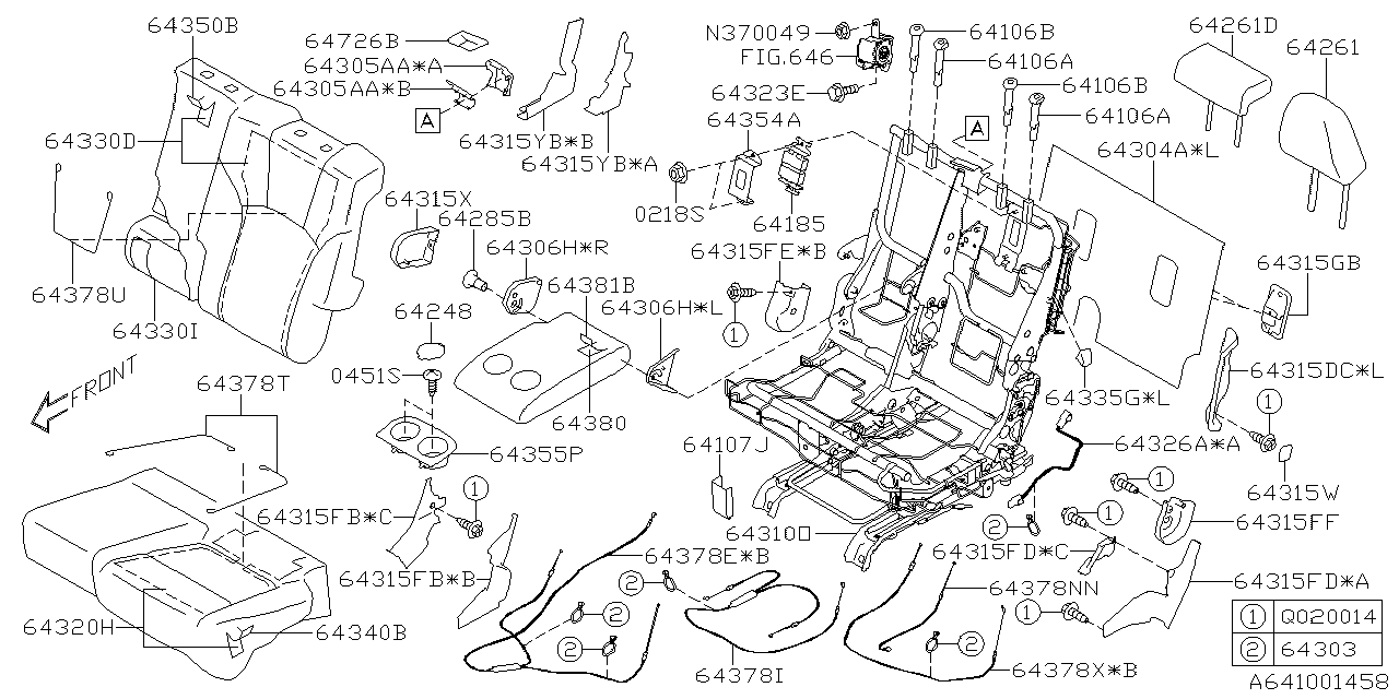 904020014 - Genuine Subaru SCREW FLG M5X12