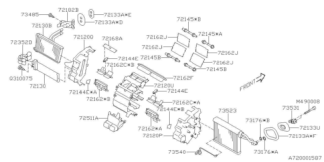 73531AL00A - Genuine Subaru EXPANSION VALVE