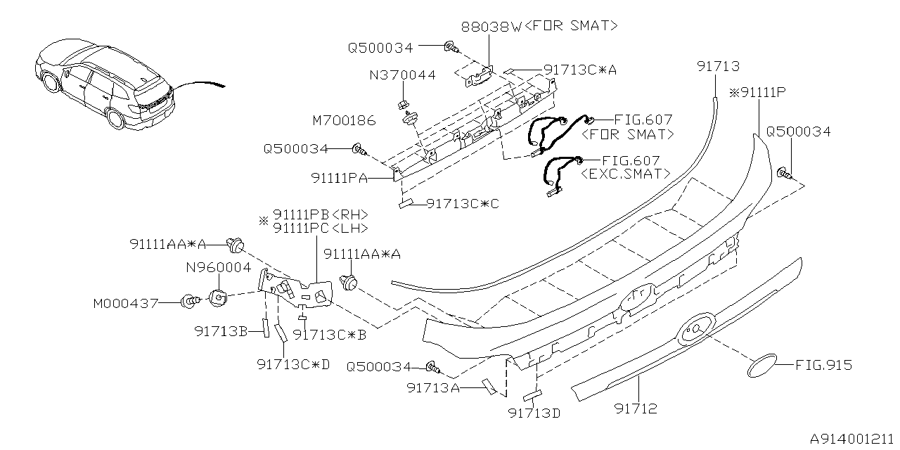 902370044 - Genuine Subaru FLANGE NUT