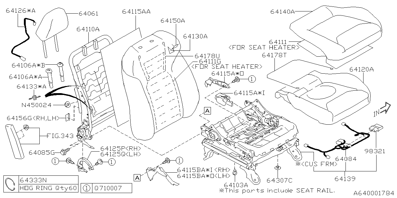 64084SJ100 - Genuine Subaru SENSOR HNS OCPANT