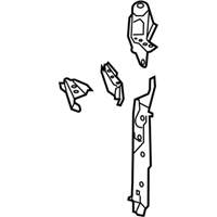 53029AL01B9P Genuine Subaru Radiator Support Side Panel, Right