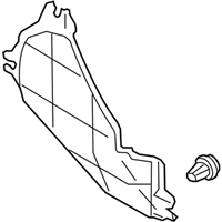 98233AL01A Genuine Subaru Plate Door Left