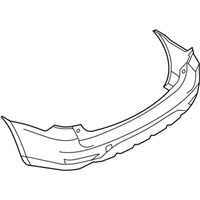 57704SC010 Genuine Subaru Bumper Face Rear
