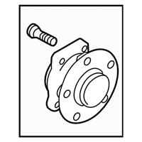 28373CA000 Genuine Subaru Front Axle Hub Complete