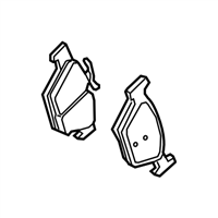 26696AL01A - Genuine Subaru PAD KIT REAR