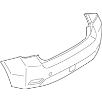57704FJ041 Genuine Subaru Bumper Face Rear Xv