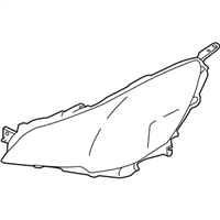 84913AJ05E Genuine Subaru Head Lamp Lens & Body Left