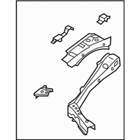 51609AL01A9P Genuine Subaru WHEEL APRON SUB ASSY FRONT