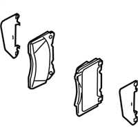 26296FE100 - Genuine Subaru BRAKE PAD KIT FRONT