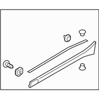 91112AL54B Genuine Subaru GARNISH Assembly Rear Door RH