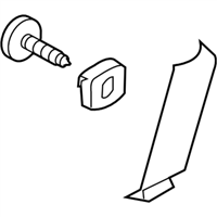 91112AJ30A Genuine Subaru GARNISH ASSY REAR QUARTER LH