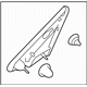 61186AL01A Genuine Subaru Molding SASH Front Door L