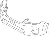 57704FJ070 Genuine Subaru BUMPER FACE FRONT