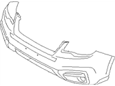 57704SG030 Genuine Subaru Bumper Face Front Std