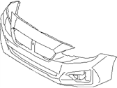57704FL10A Genuine Subaru Bumper Face Front STDSIA